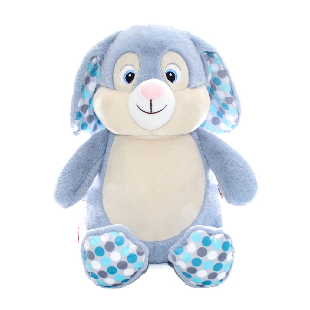 Grey Bunny Teddy | Cubbies Personalised Soft Toy Teddy