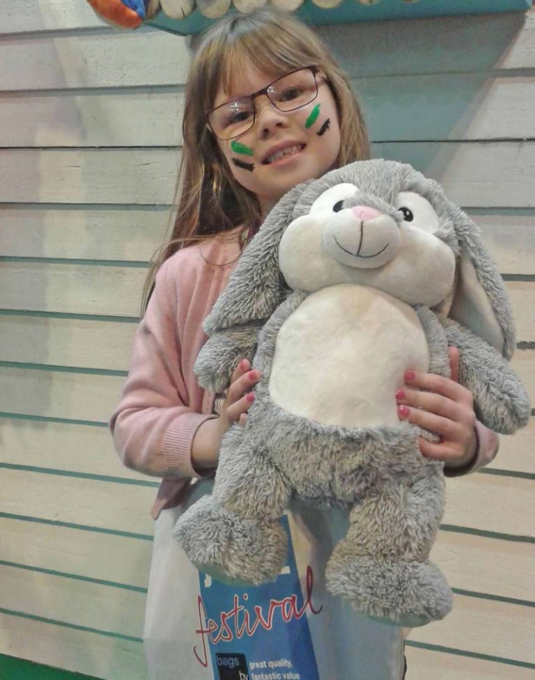 Grey Bunny - Starry Night - Cubbies