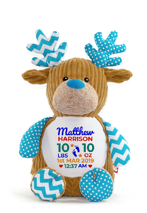 Harlequin-Blue-Deer-Birth-Block - Cubbies