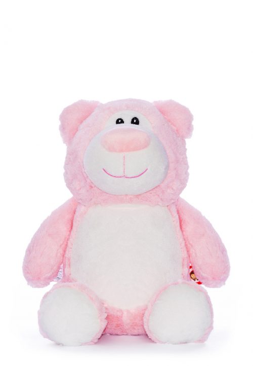 Personalised Pink Bear Teddy | Soft Sensory Gifts & Toys