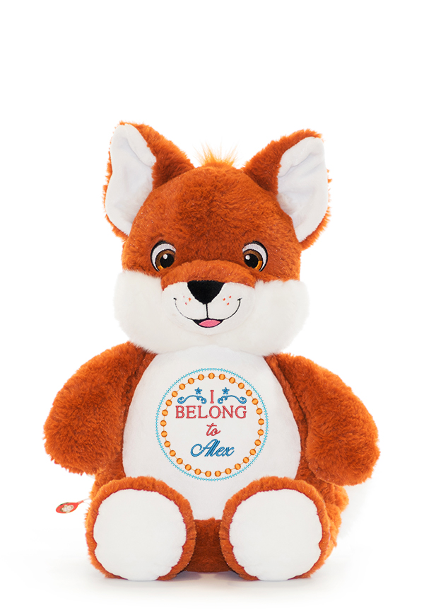 Fox Teddy Bear | Personalised Animal Soft Sensory Toy